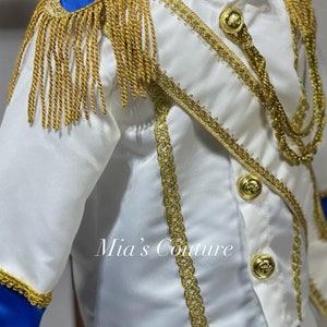 Boys Prince Charming Inspired Suit, Royal Blue Boys Suit, Boys Gold ...