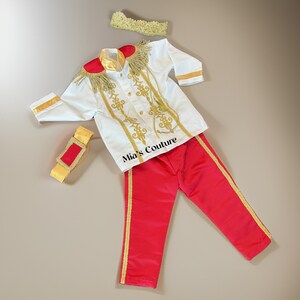 Baby Boy Prince Suit, Red Toddler Suit, Toddler Suit for Special ...