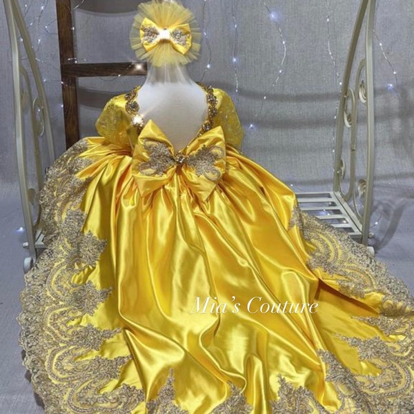 Belle Yellow Gold Dress - Etsy