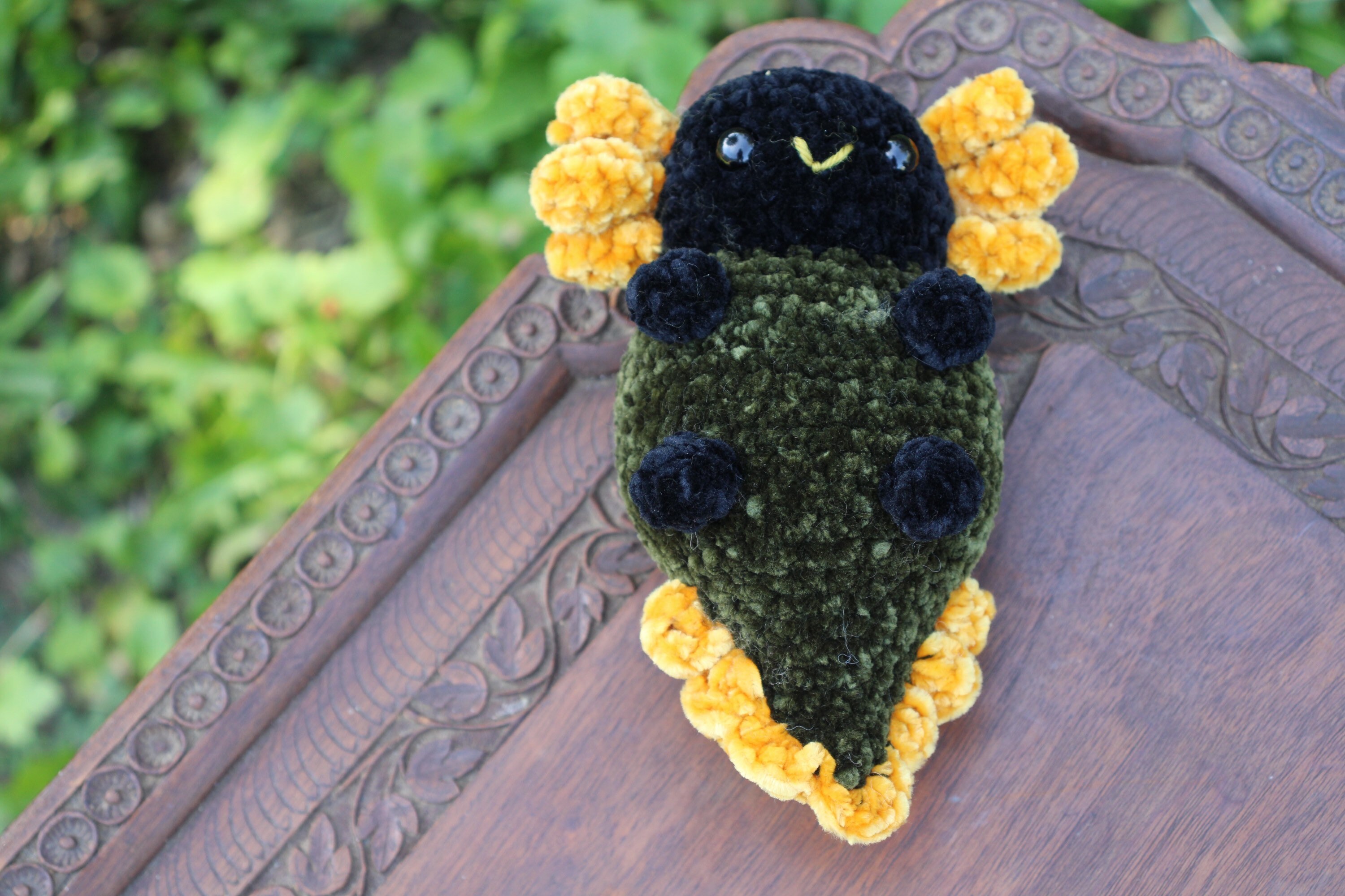 Sunflower Axolotl Plushie Crochet Sunflower Axolotl Crochet - Etsy
