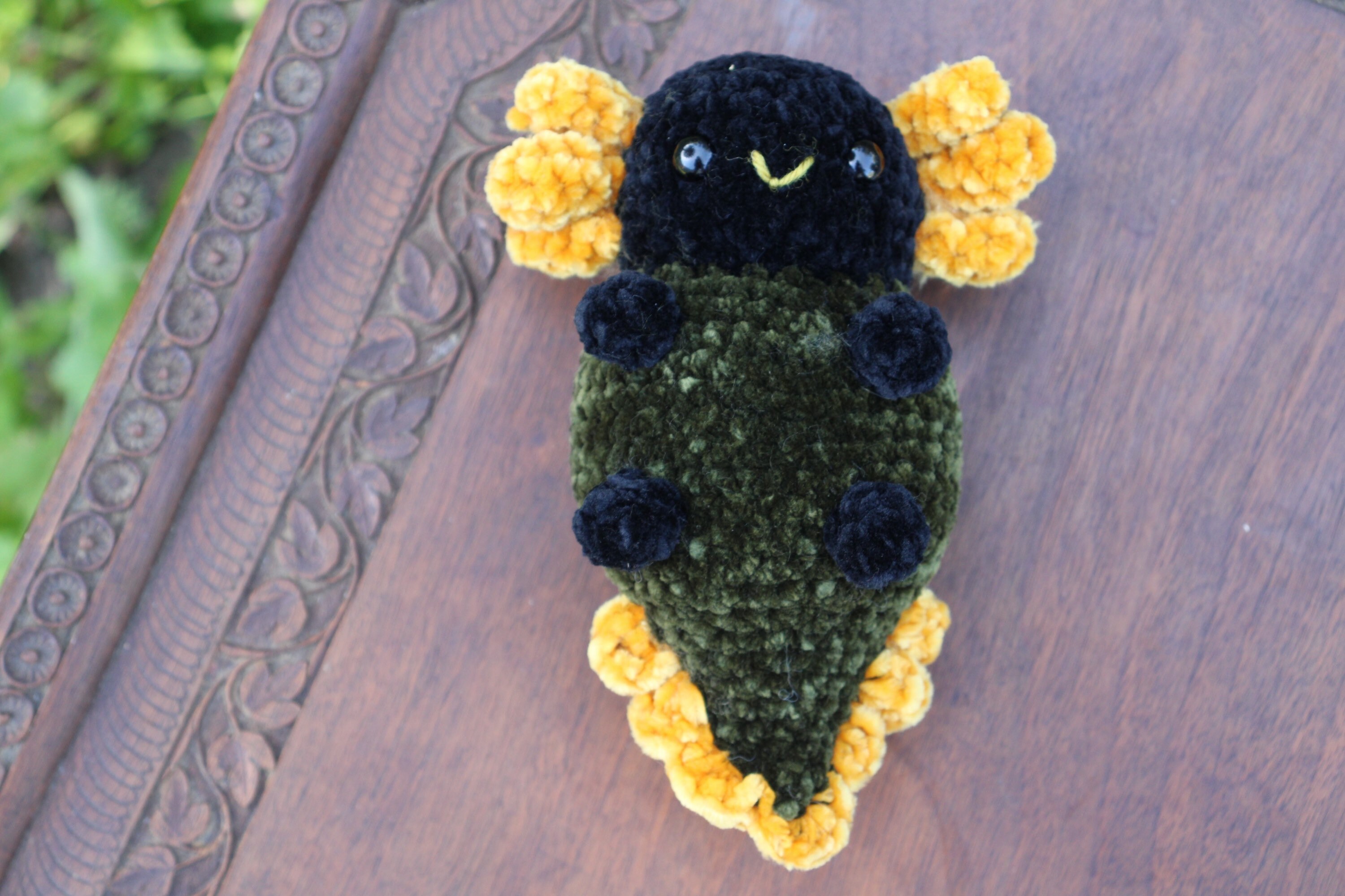 Sunflower Axolotl Plushie Crochet Sunflower Axolotl Crochet - Etsy