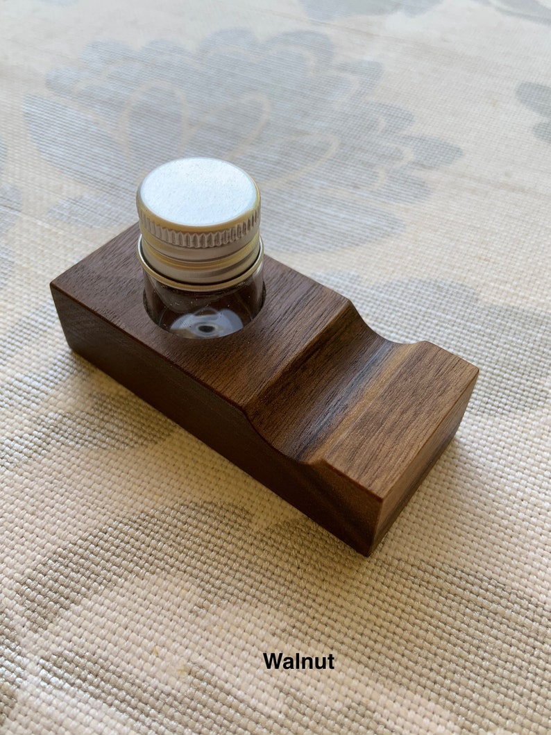 REESE A Small Inkwell With a Pen Rest and a 5ml Glass Jar - Etsy