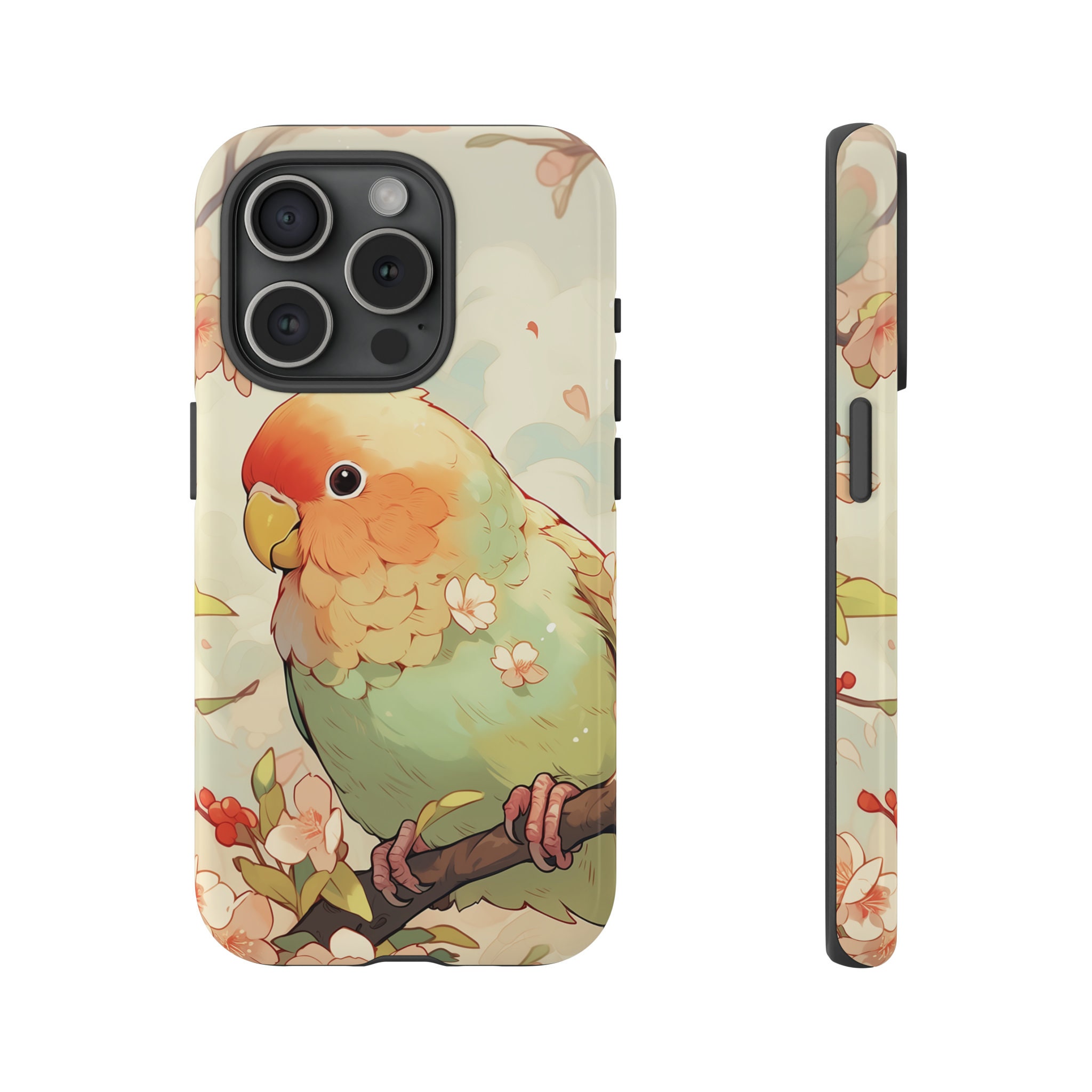 Lovebird in Cherry Blossom Tree Cute Spring Themed Phone Case - Etsy
