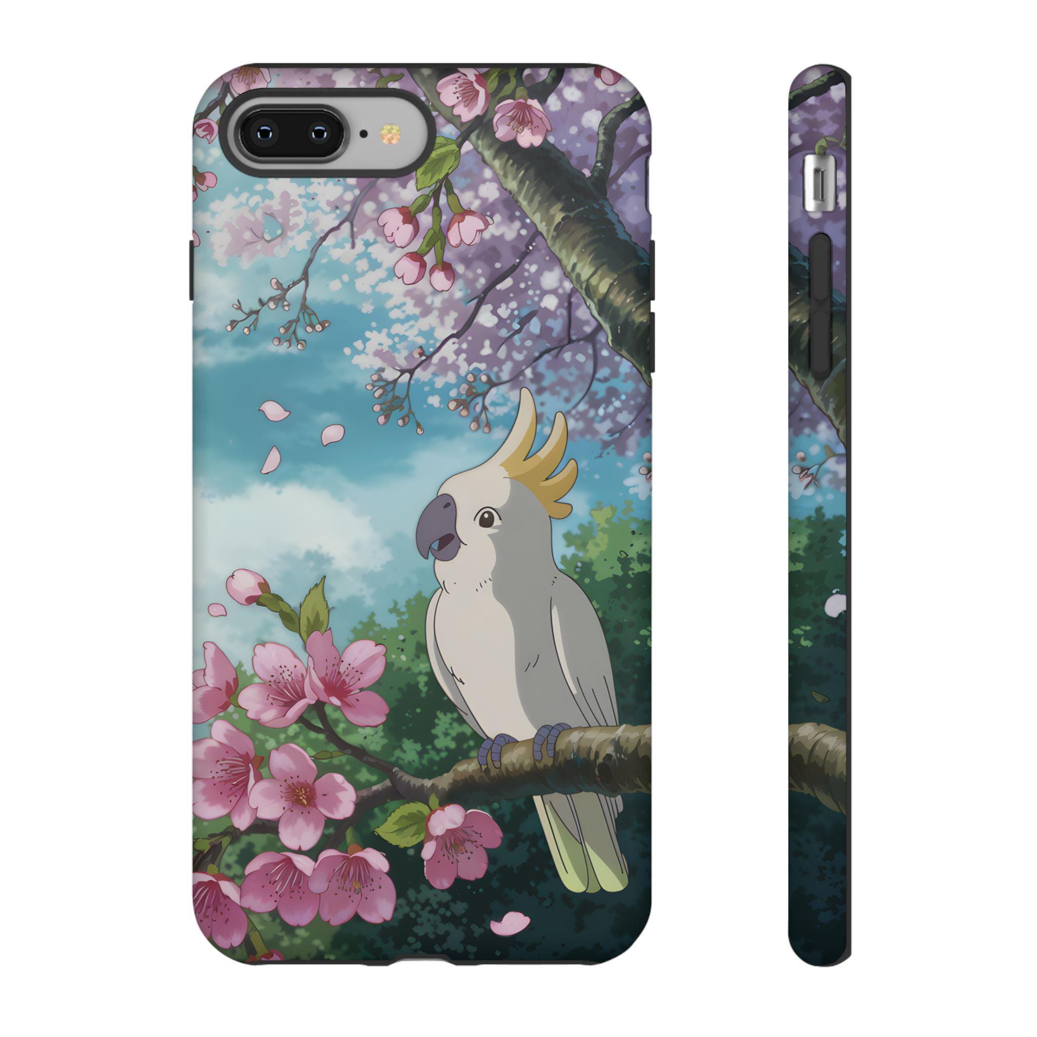 Cockatoo in Cherry Blossom Tree - Cute Spring Themed Phone Case - Etsy