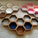 Hexagon Wall Shelves: Geometric Floating Shelf Set - Boho Home Decor - Etsy