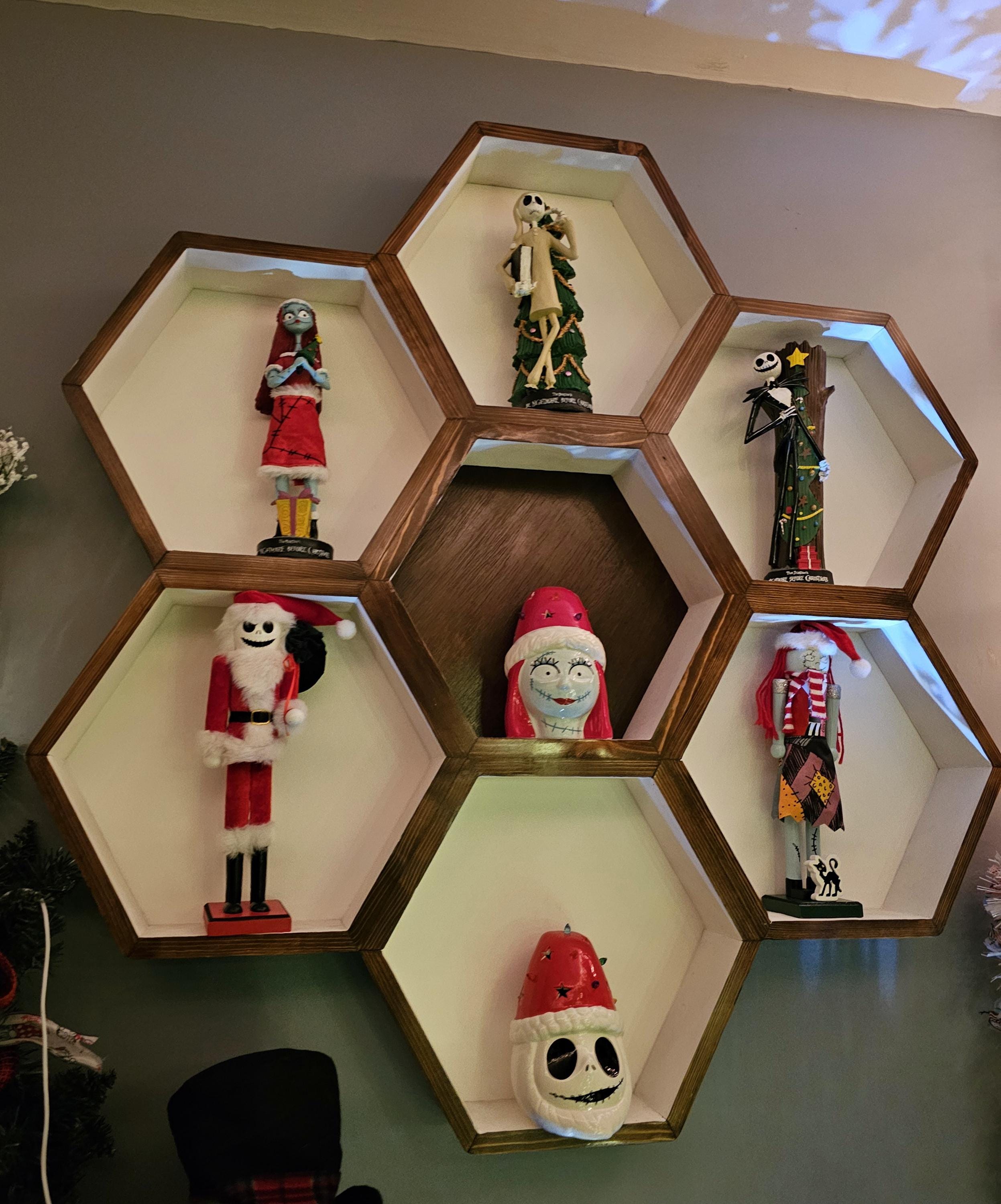 Hexagon Floating Shelves, Turtle Shell Design, Honeycomb Shelves, With ...