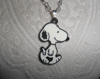 Snoopy Pendant Necklace, Cute Gold Necklace, Minimalist Necklace, Gold ...