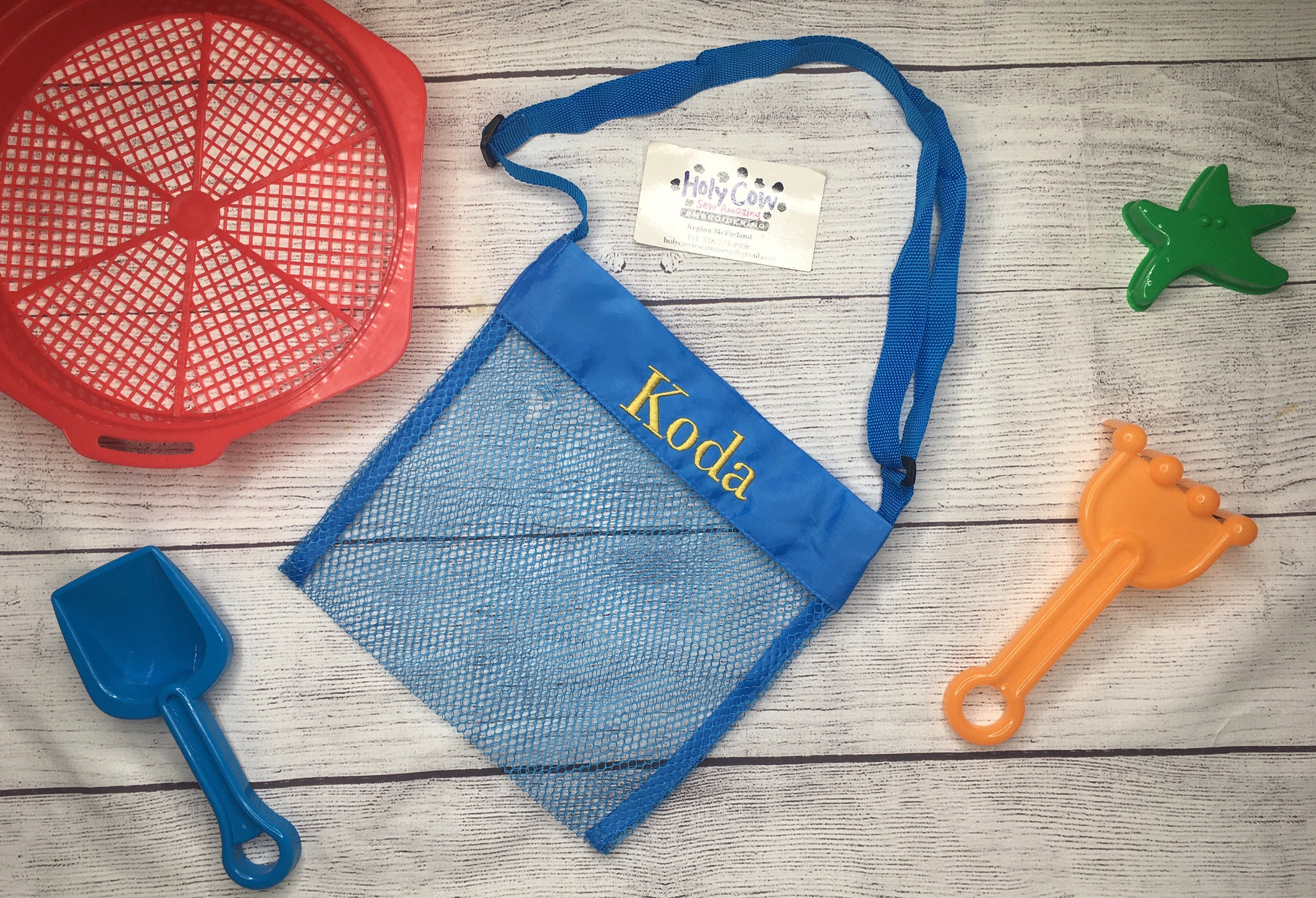 Monogram Sea Shell Bag, Mesh Sea Shell Bag, Personalized Beach Bags ...