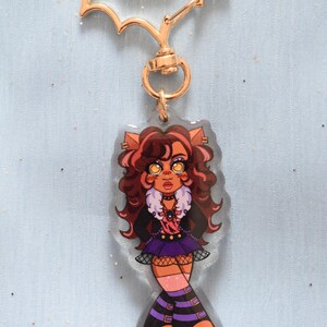 Monster High Keychains Draculaura, Clawdeen, Frankie, Lagoona, Ghoulia ...