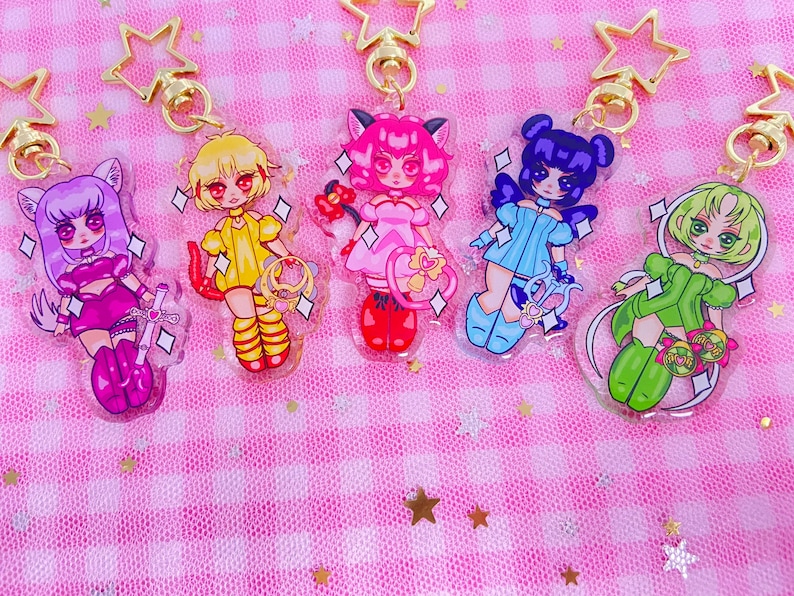 Tokyo Mew Mew Magical Girl Keychains - Etsy