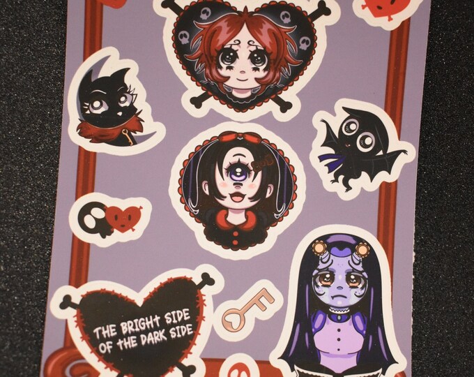 Ruby Gloom Cartoon Vinyl Sticker Sheet - Etsy