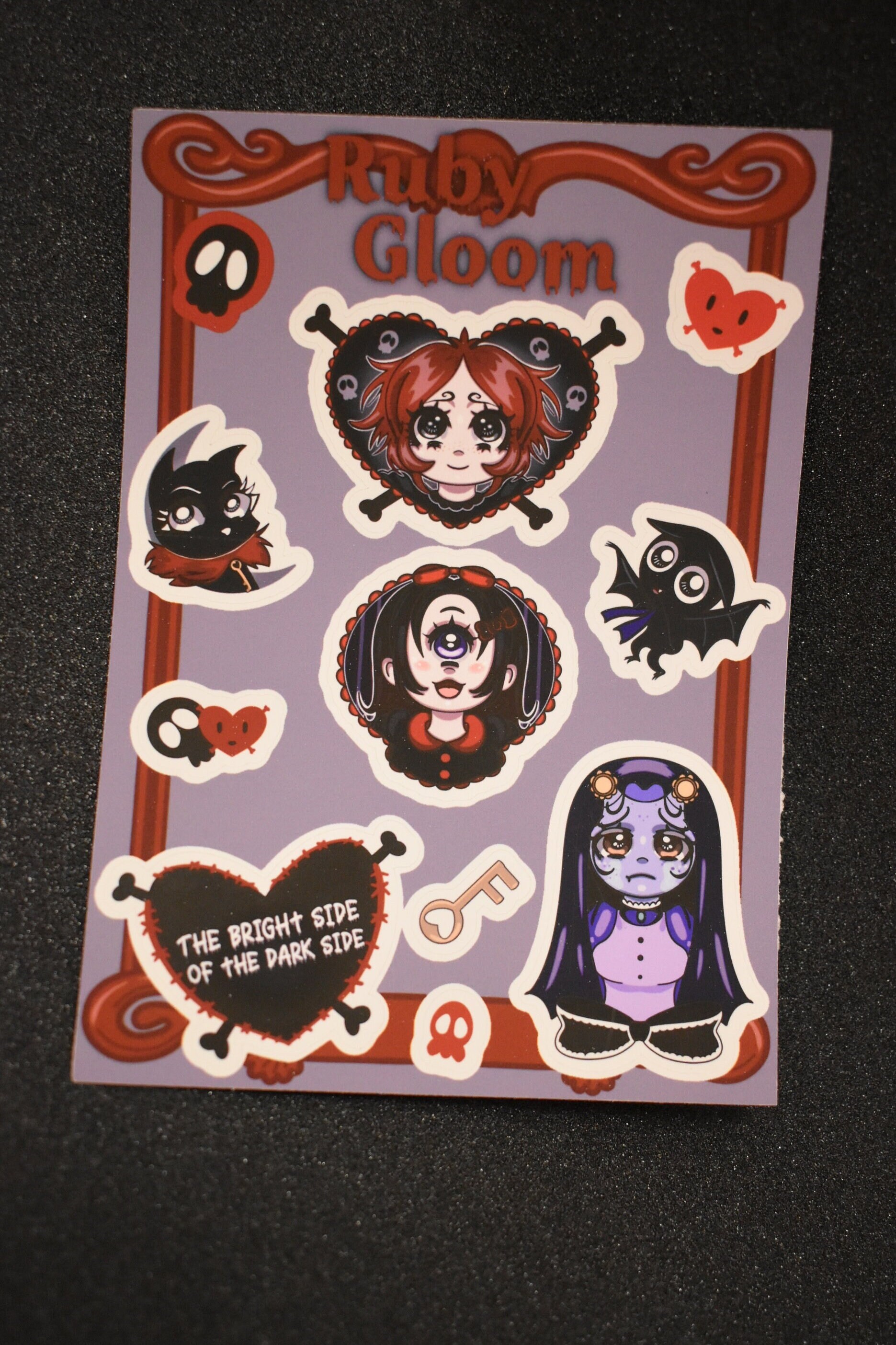 Ruby Gloom Cartoon Vinyl Sticker Sheet - Etsy