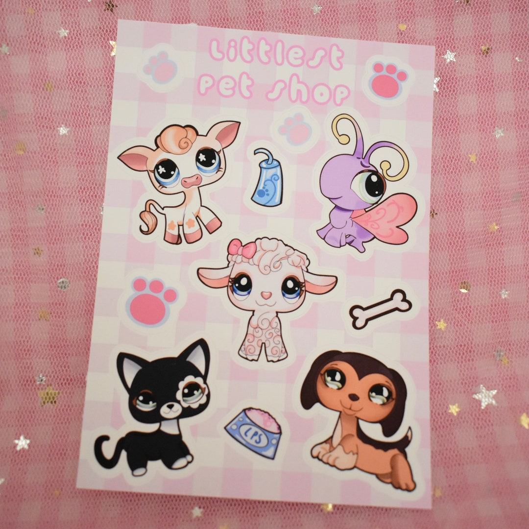 Littlest Pet Shop Vinyl Sticker Sheet - Etsy
