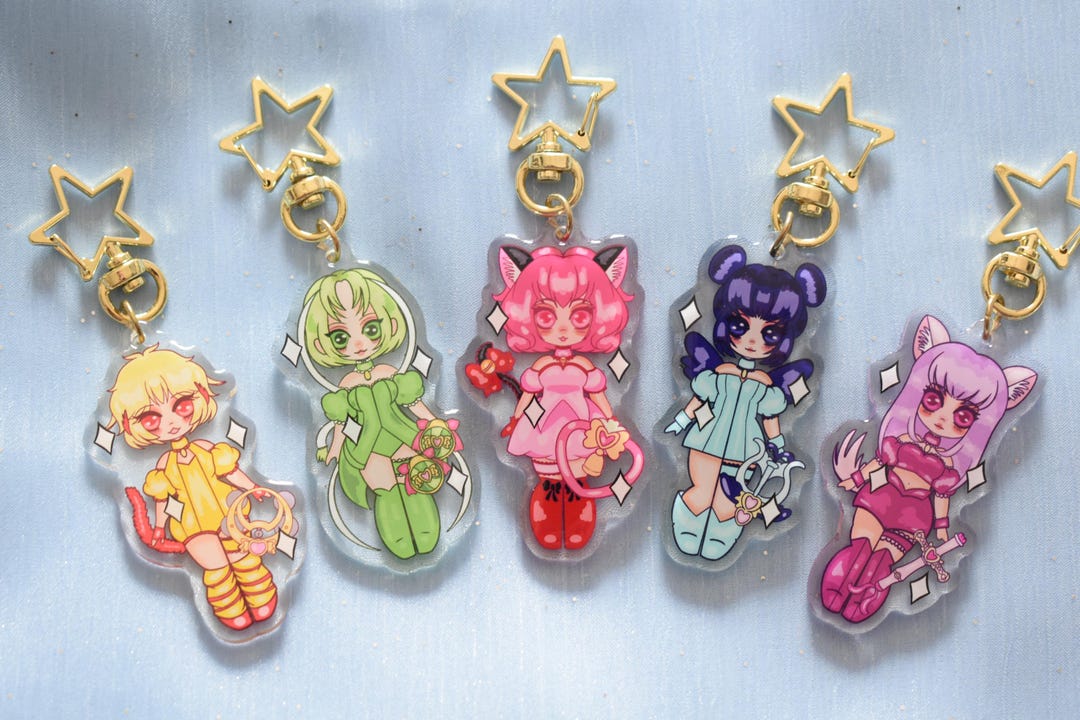 Tokyo Mew Mew Magical Girl Keychains - Etsy