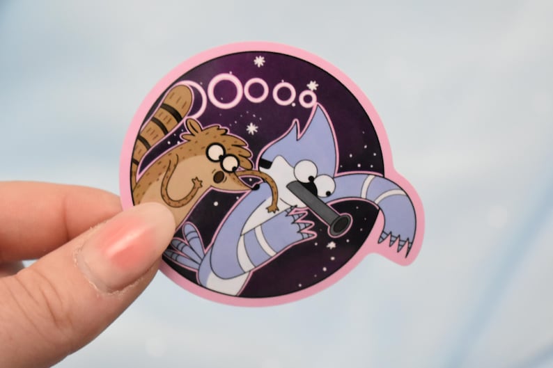 Regular Show Mordecai and Rigby Vinyl Sticker - Etsy