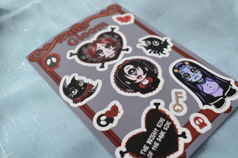Ruby Gloom Cartoon Vinyl Sticker Sheet - Etsy