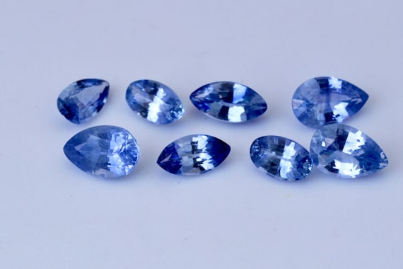 3.04Carat 8 Stk. Natürlicher Blauer Saphir Edelstein LOT - Etsy