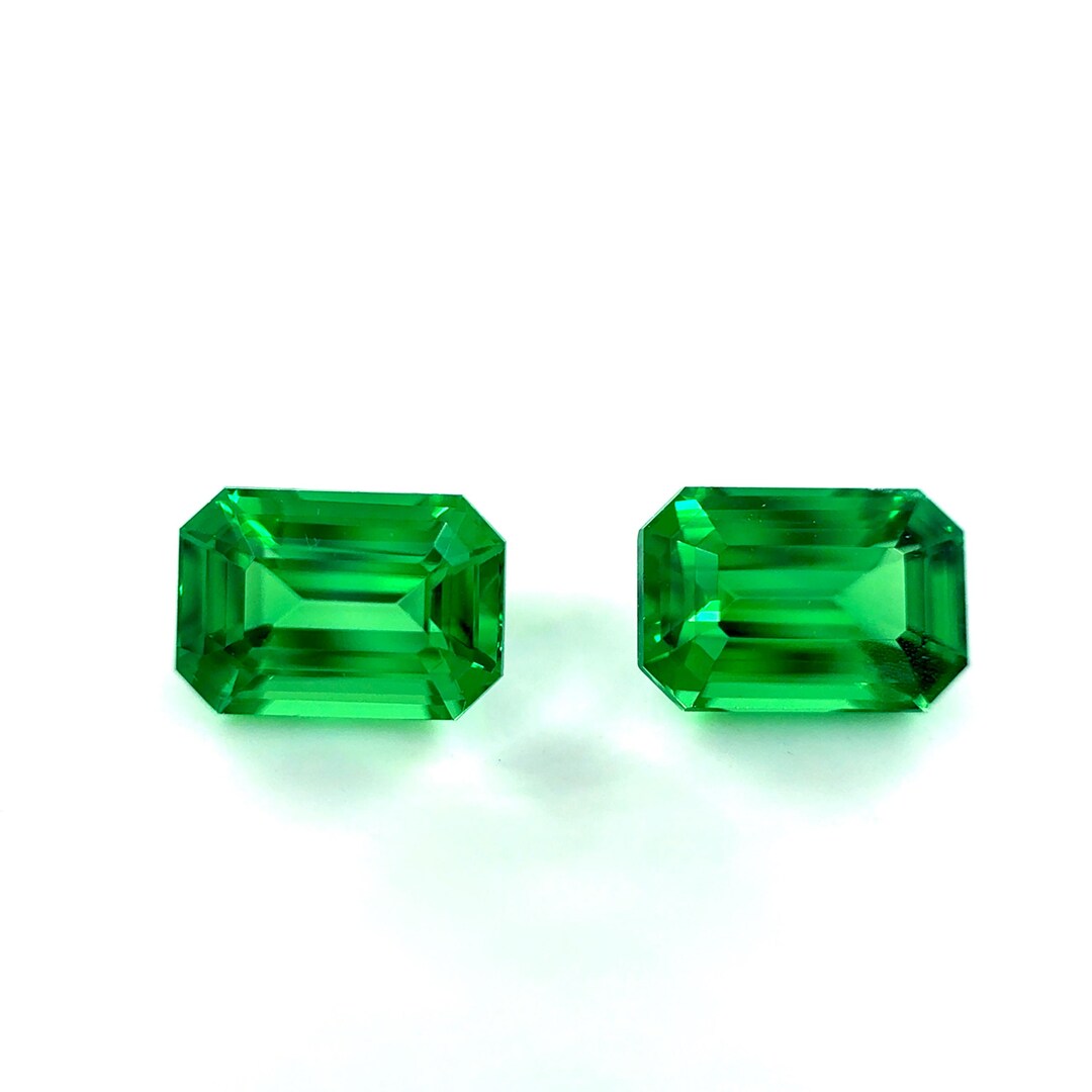 2.05carat EXCLUSIVE Natural Tsavorite Gemstone for PAIR for Earrings ...