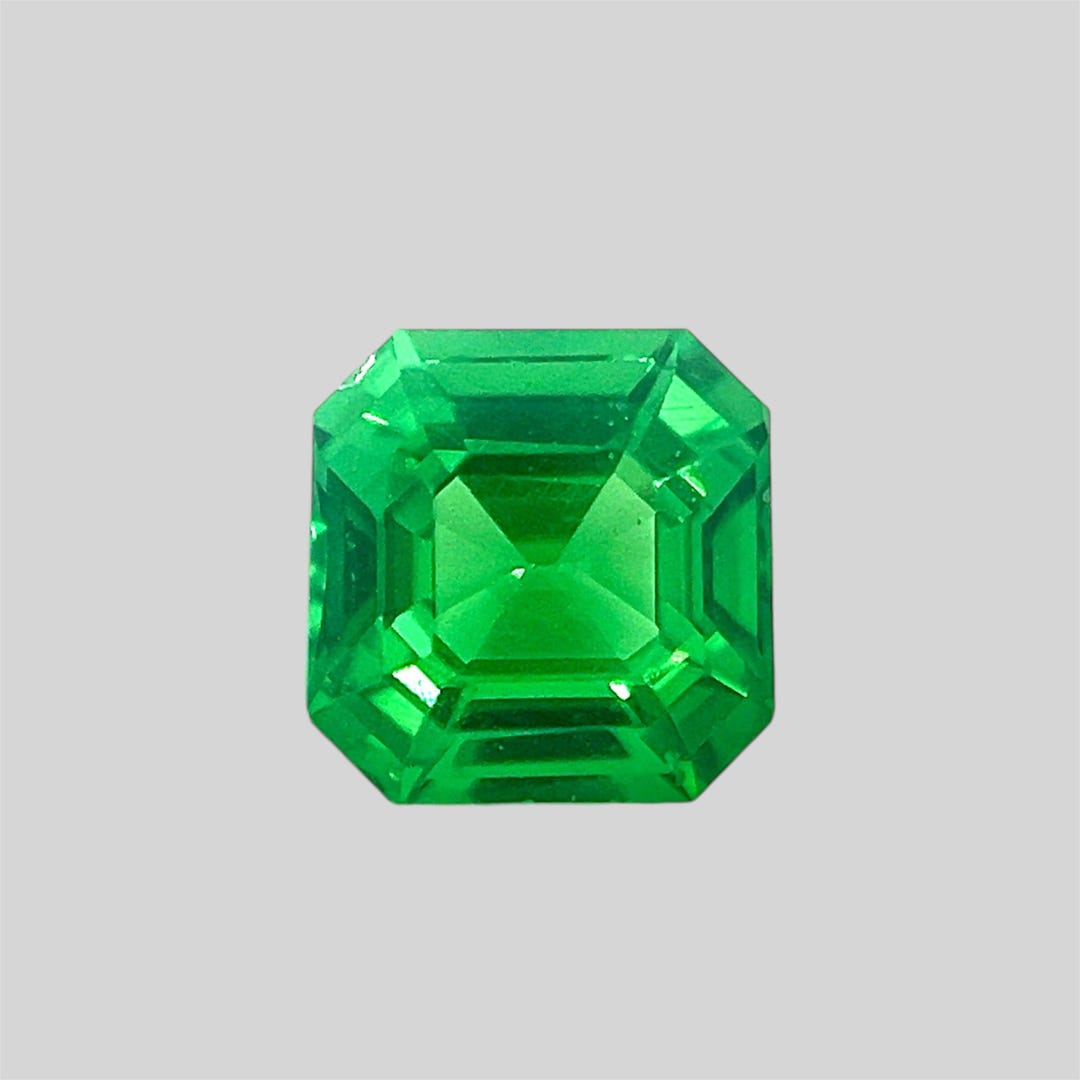 1.12carat Natural Loupe Clean Tsavorite Top Stone Asscher Cut Excellent ...