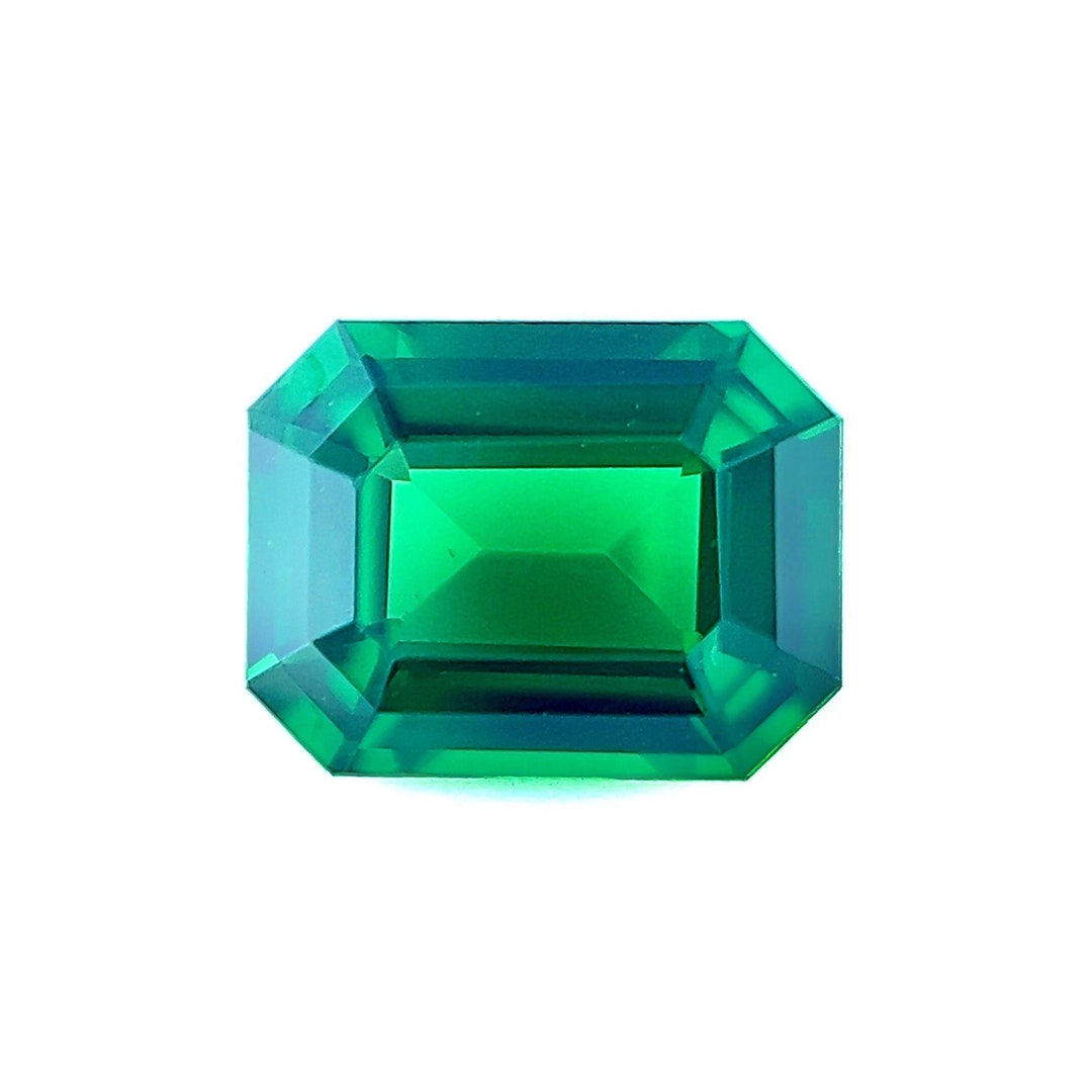 SOLD LOUPE CLEAN 1.02carat Beautiful Natural Tsavorite Emerald Cut ...