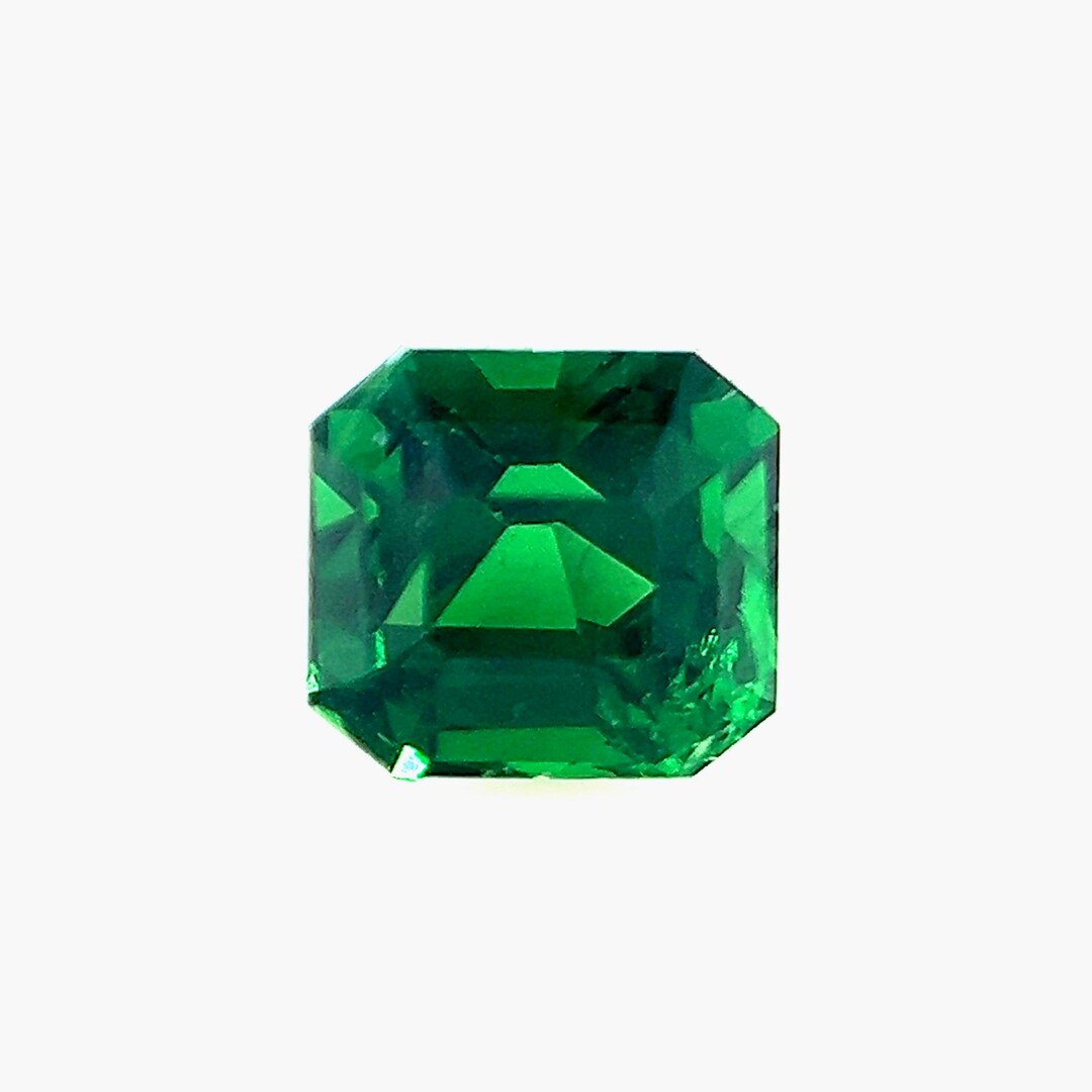 1.05carat Beautiful Natural Tsavorite Ascher Cut Brilliant Luster Vivid ...