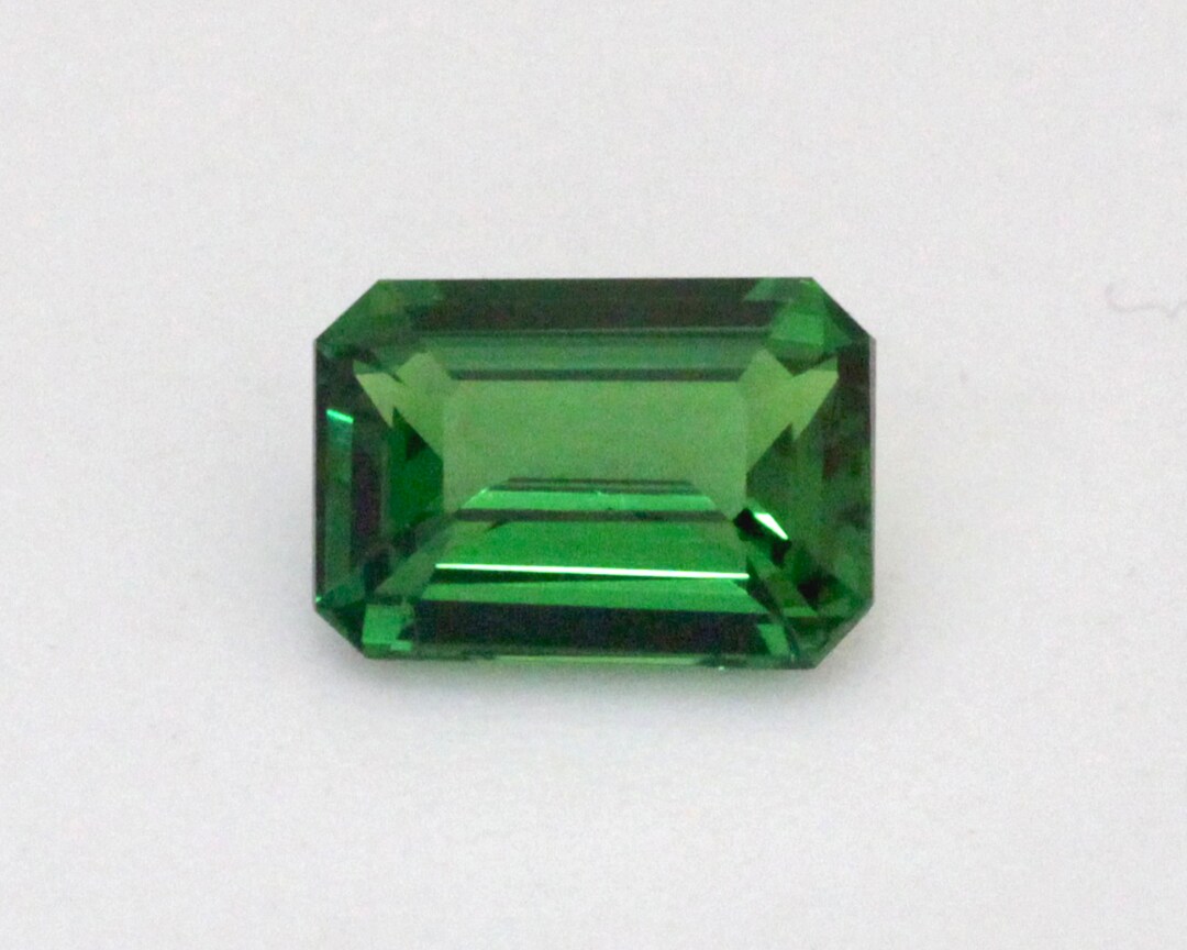 1.11carat Beautiful Natural Tsavorite Emerald Cut Brilliant Luster ...