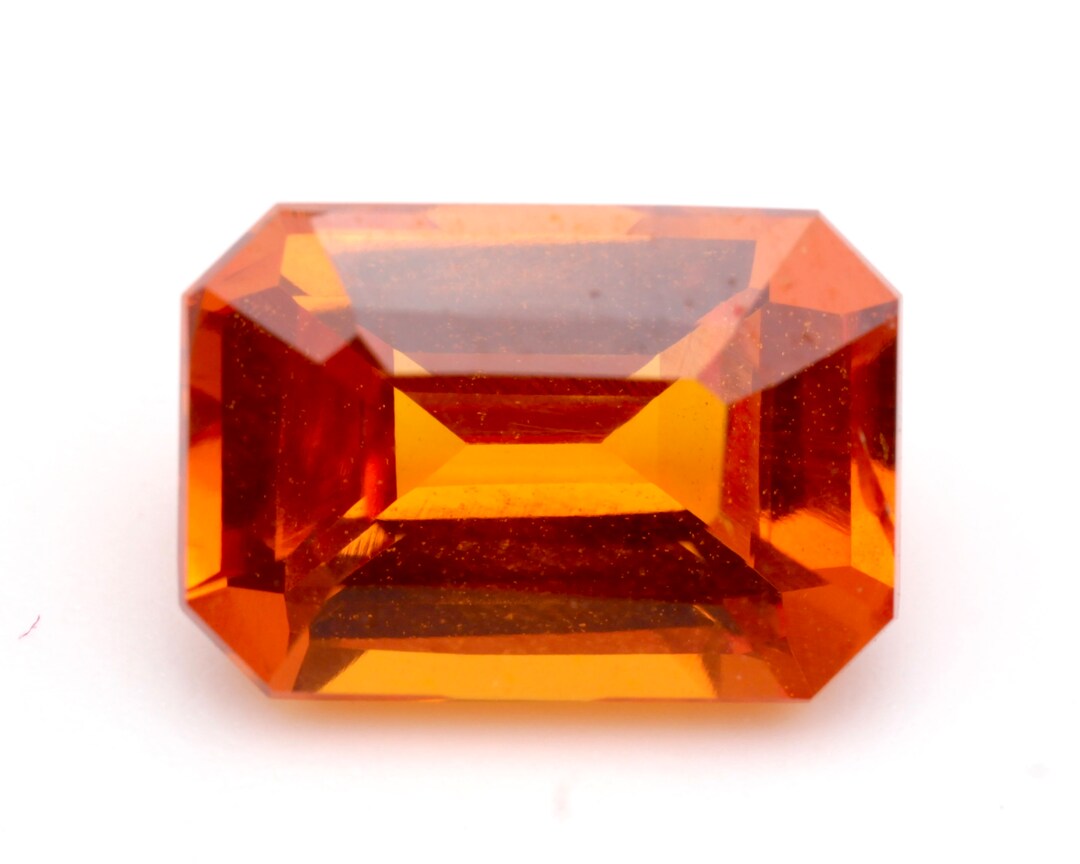 SOLD 2.11 Carat Natural Mandarin Garnet Gemstone: Vibrant Orange Loose ...