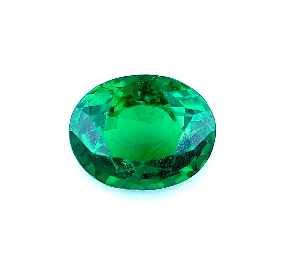 1.29carat Beautiful Natural Tsavorite Oval Cut Very Good Color Very ...