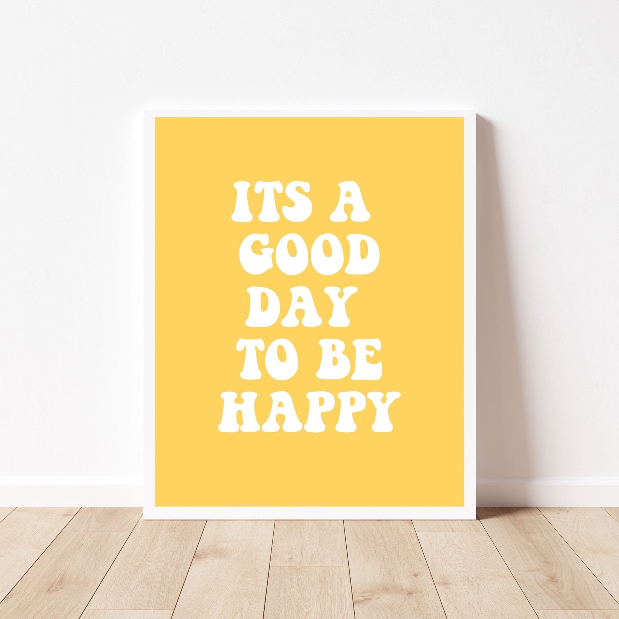 Good Day Wall Art, Printable Art, Quote Print, Positive Poster, Digital ...