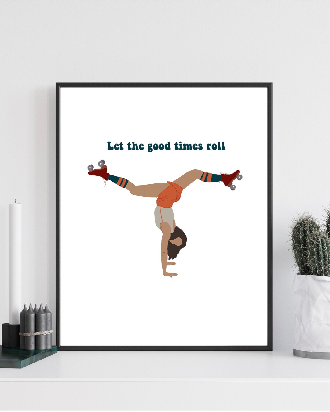 Rollerskate Wall Art, Digital Art, Printable Art, Quote Art, Wall Decor ...