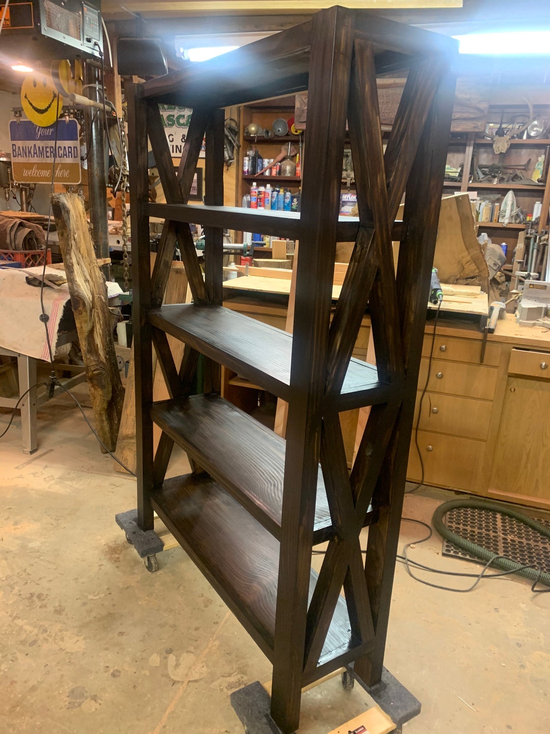 Custom Book Shelves Made to Order From Native Oregon Woods Milled by Me ...