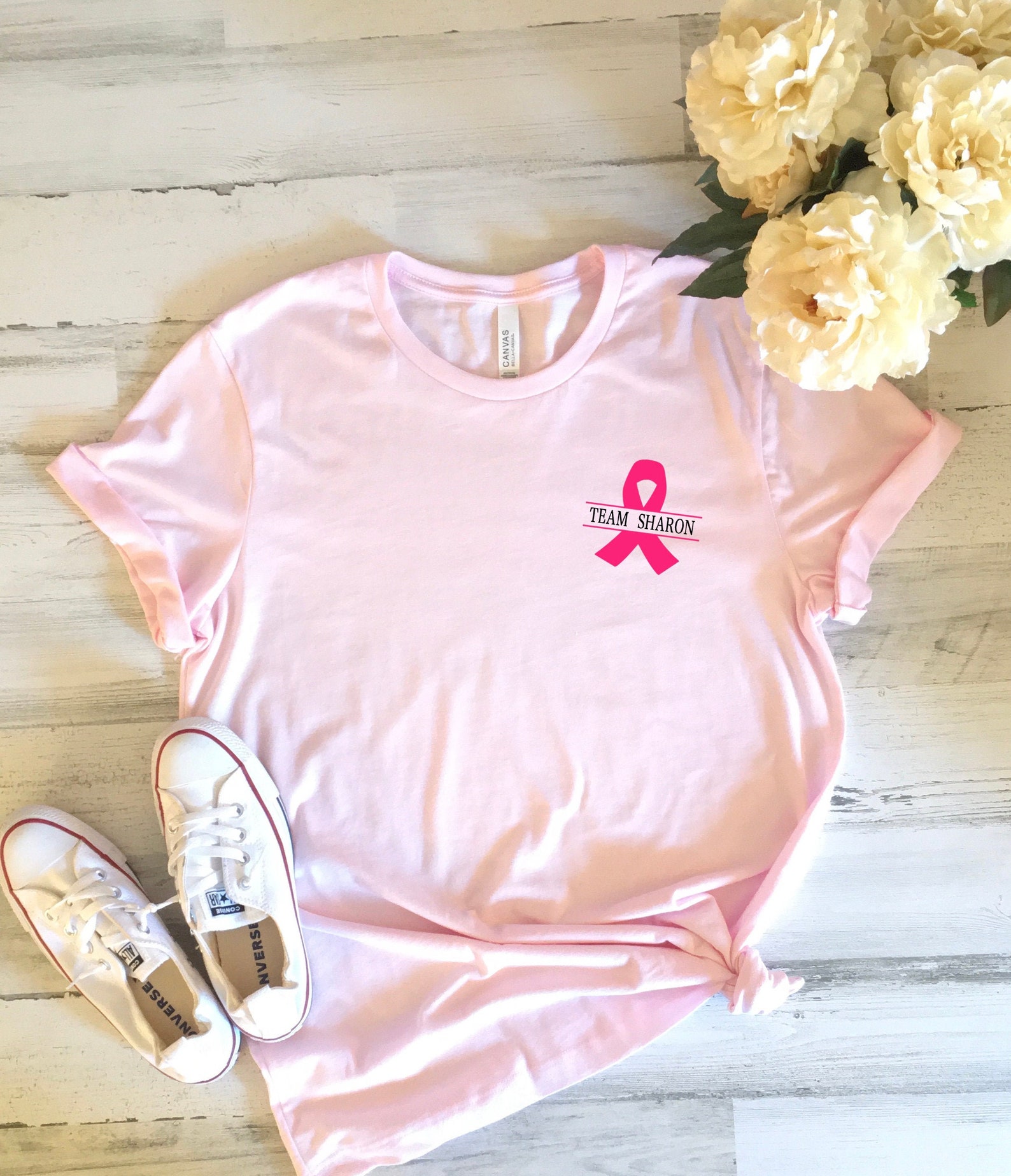 Custom Breast Cancer Awareness Shirt Personalized Cancer Team Etsy