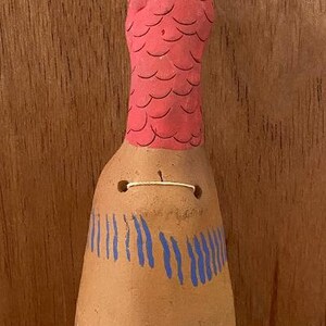 Mexican Clay Bell - Rooster Clay Bell - Folk Art Bell - Aguilar Bell ...