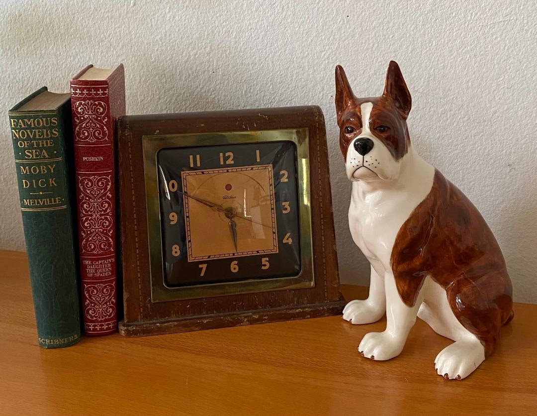 Boxer Bank - Boxer Figurine - Desk Top - Decor - Child's Room - Dog ...