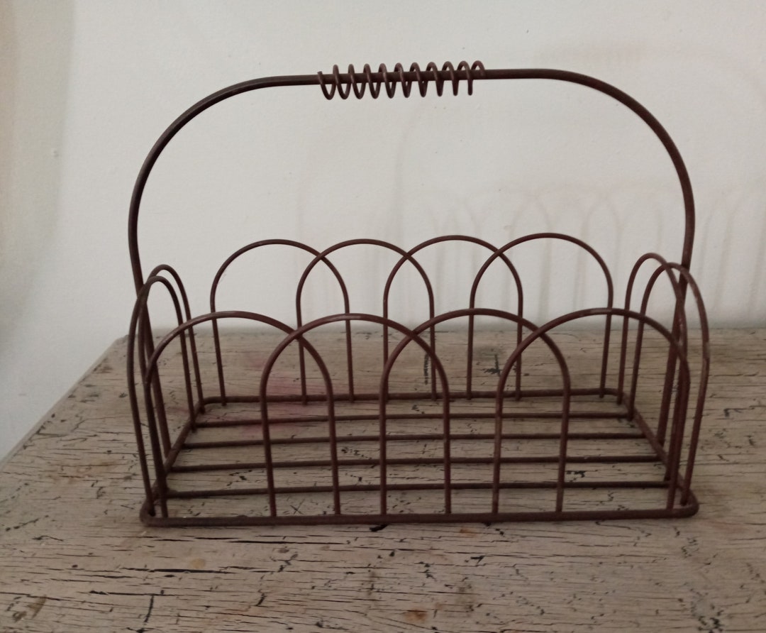 Wire Garden Trug Basket-farmhouse Cottage Core Shabby Chic - Etsy