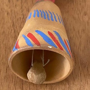 Mexican Clay Bell - Rooster Clay Bell - Folk Art Bell - Aguilar Bell ...