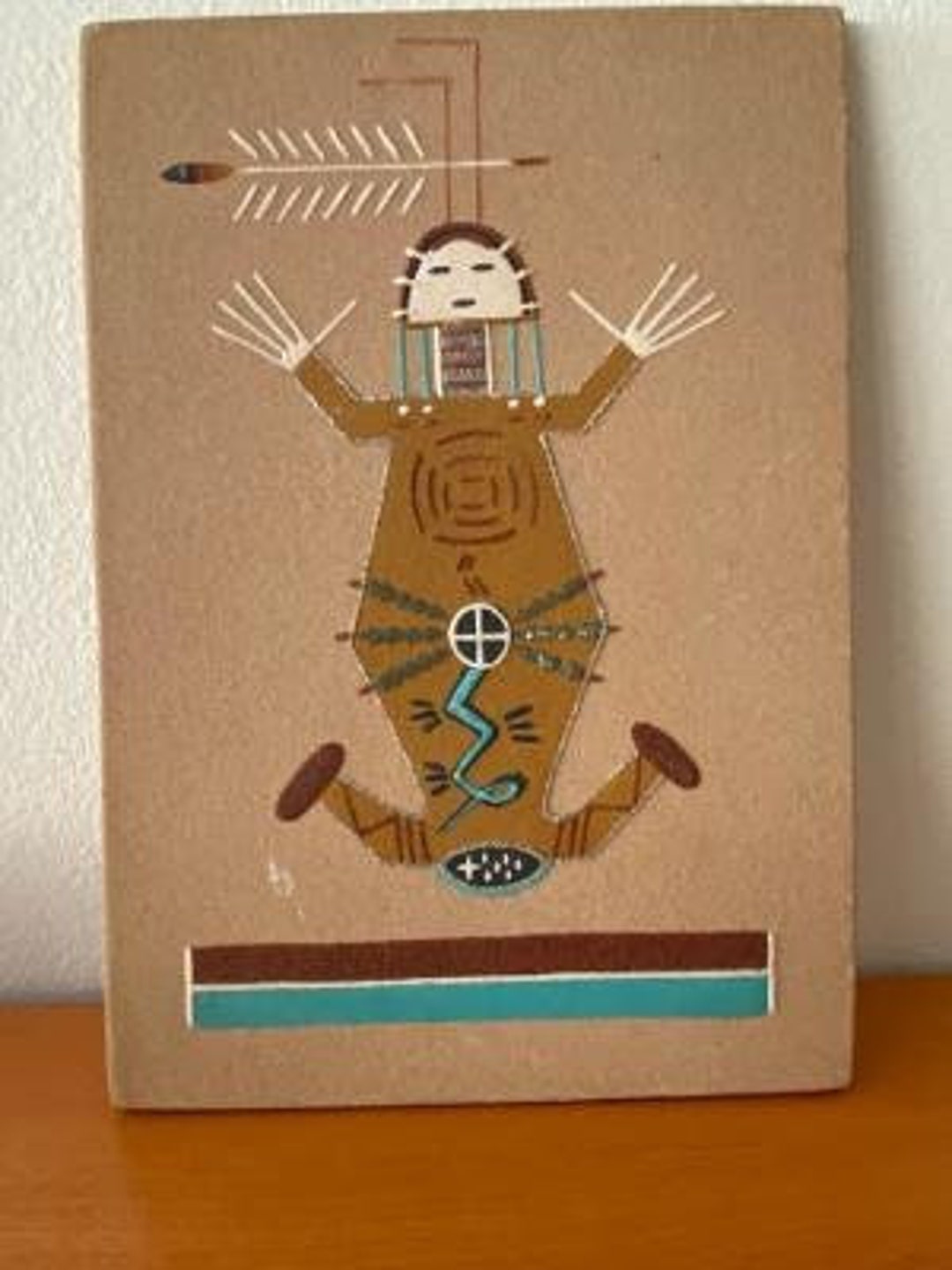 Navajo Sand Art - Mother Earth Sand Art - Wallace Watchman - Original ...
