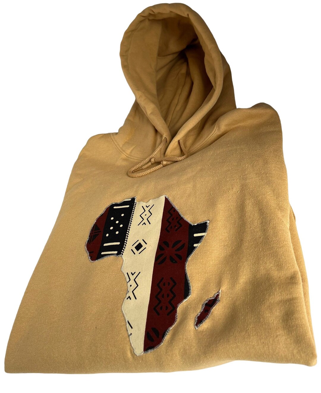 Africa Map Hoodie| African Map Sweatshirt| Ankara Patchwork Hoodie ...