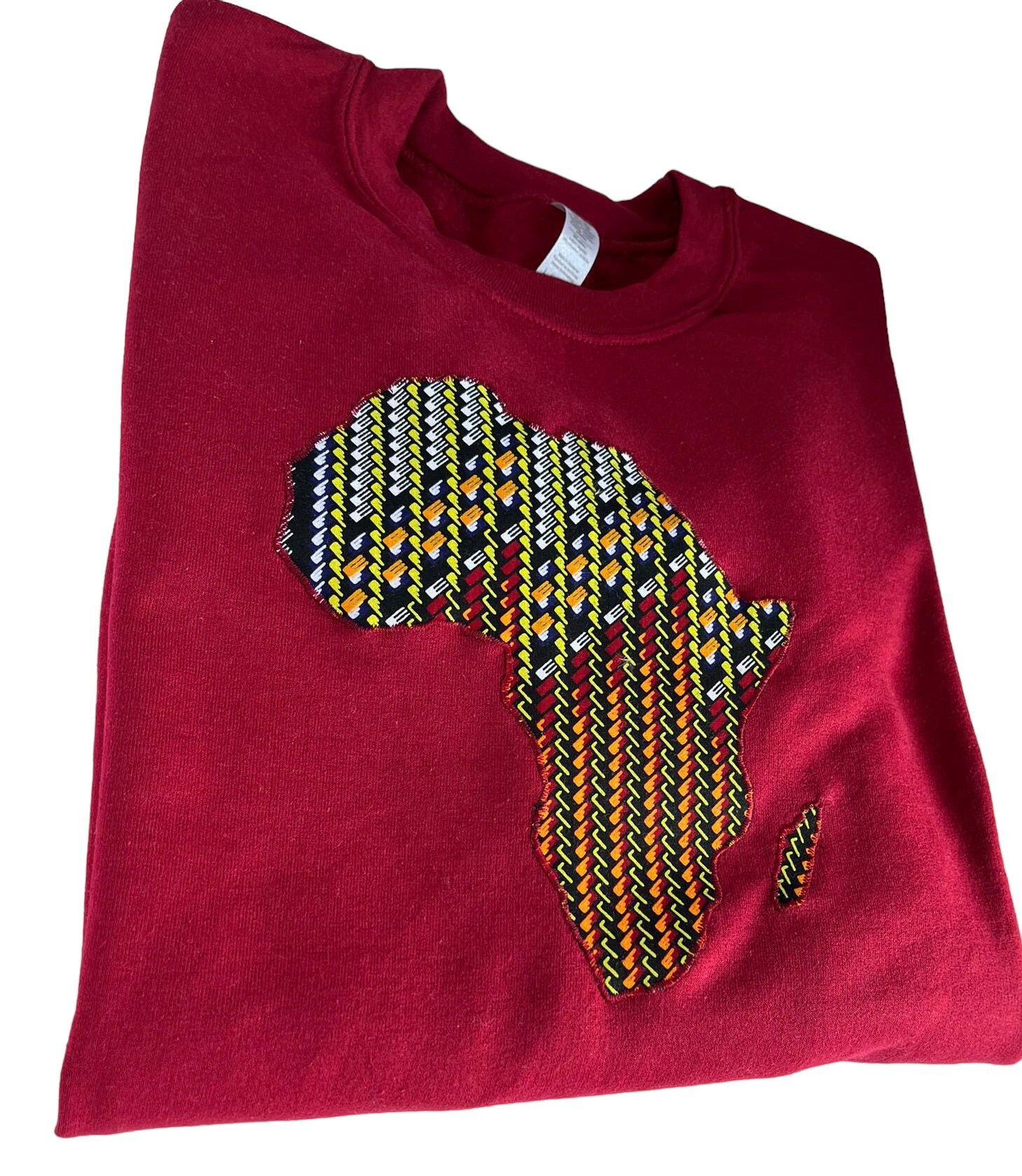 African Map Sweatshirt| African Map Hoodie| Ankara Patchwork Hoodie ...