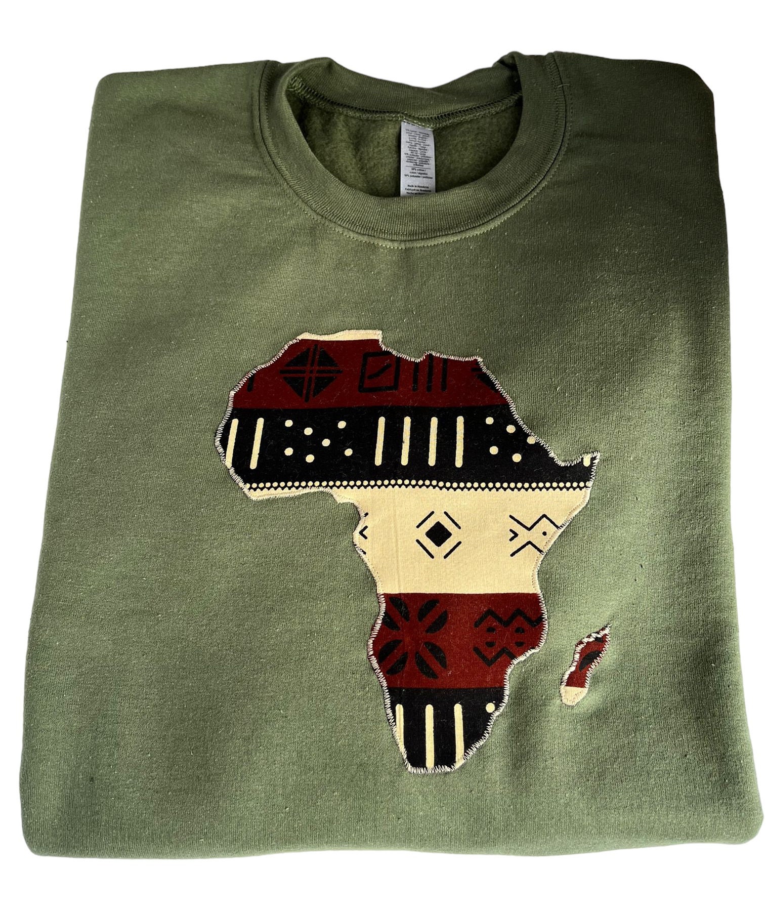 African Map Sweatshirt| African Map Hoodie| Ankara Patchwork Hoodie ...