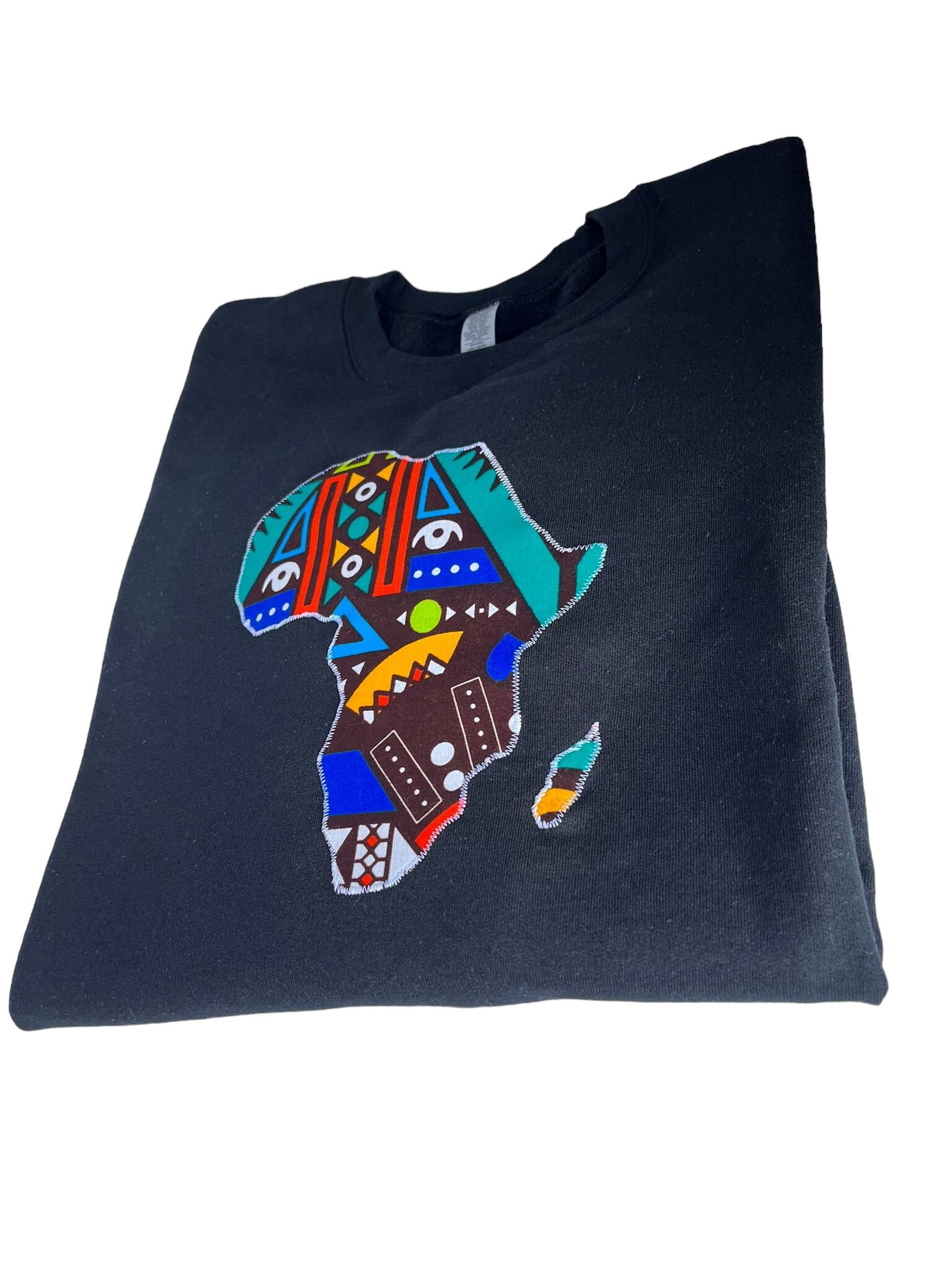 African Map Sweatshirt| African Map Hoodie| Ankara Patchwork Hoodie ...