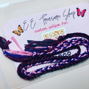 Custom Thread Braided Friendship Bracelets, Stacking, String, Layering ...