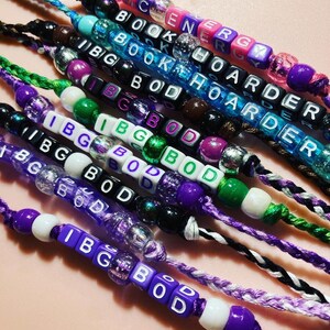 Custom Name Thread Bead Friendship Bracelet, Waterproof, Braided String ...