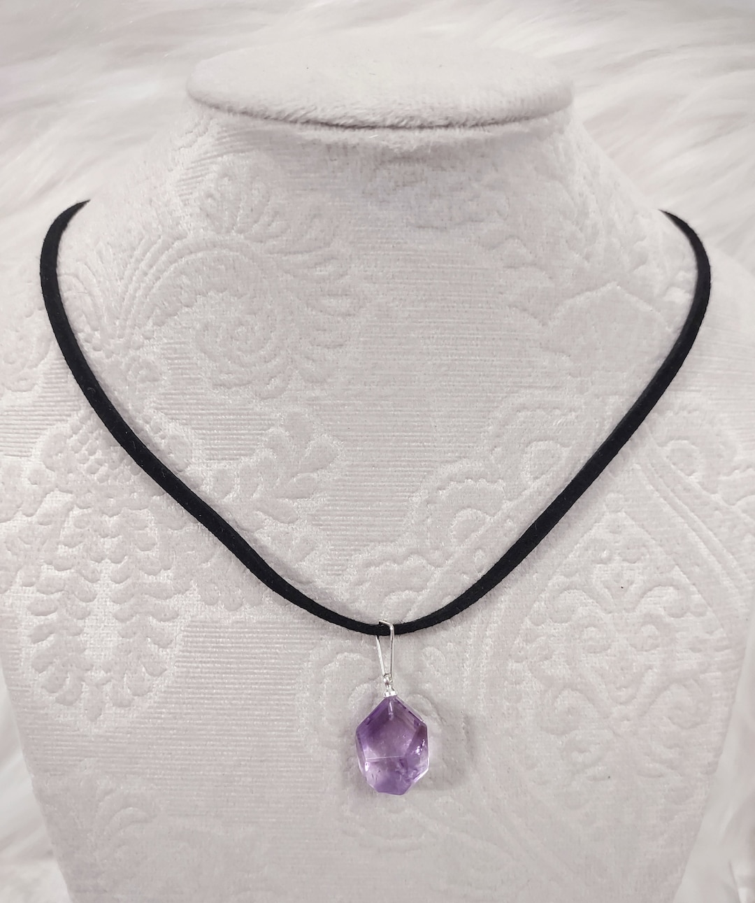 Amethyst Necklace/ Choker - Etsy