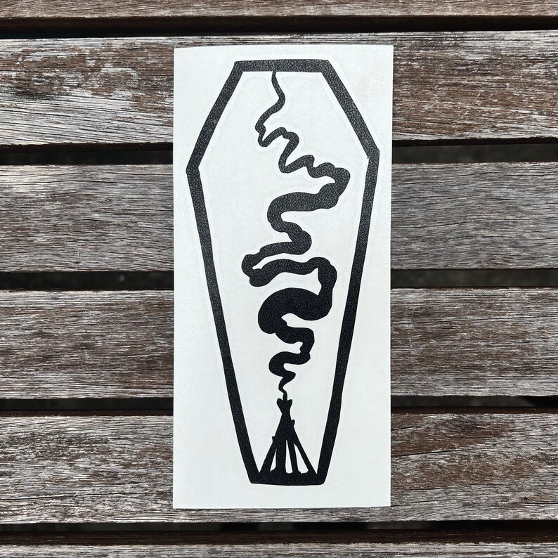 Camp Coffin (vinyl Decal) - Etsy