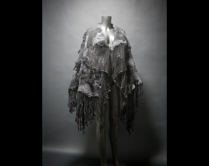 Felt Cloak, Felt Cape, Gothic Cloak, Larp Costume, Medieval Cloak ...