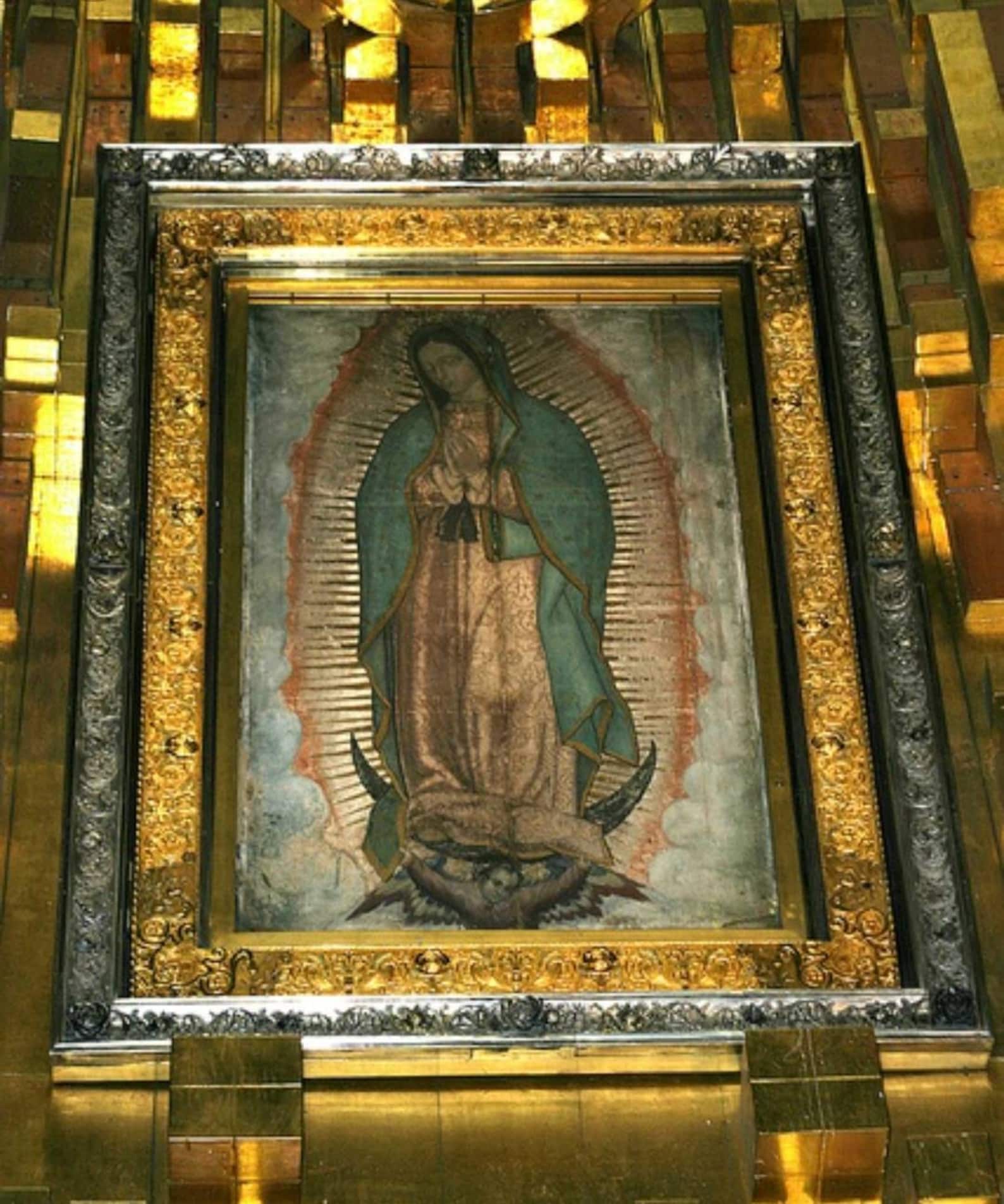 Imagen Original Virgen Maria de Guadalupe en el ayate de Juan | Etsy