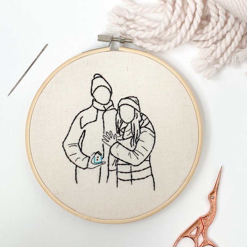 Portrait Embroidery - Etsy