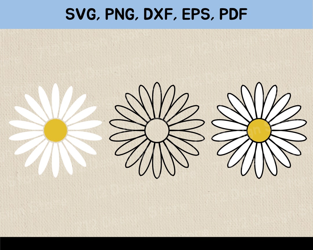 Daisy SVG, Flower SVG, Daisy Flower, Floral, Spring SVG Files for ...