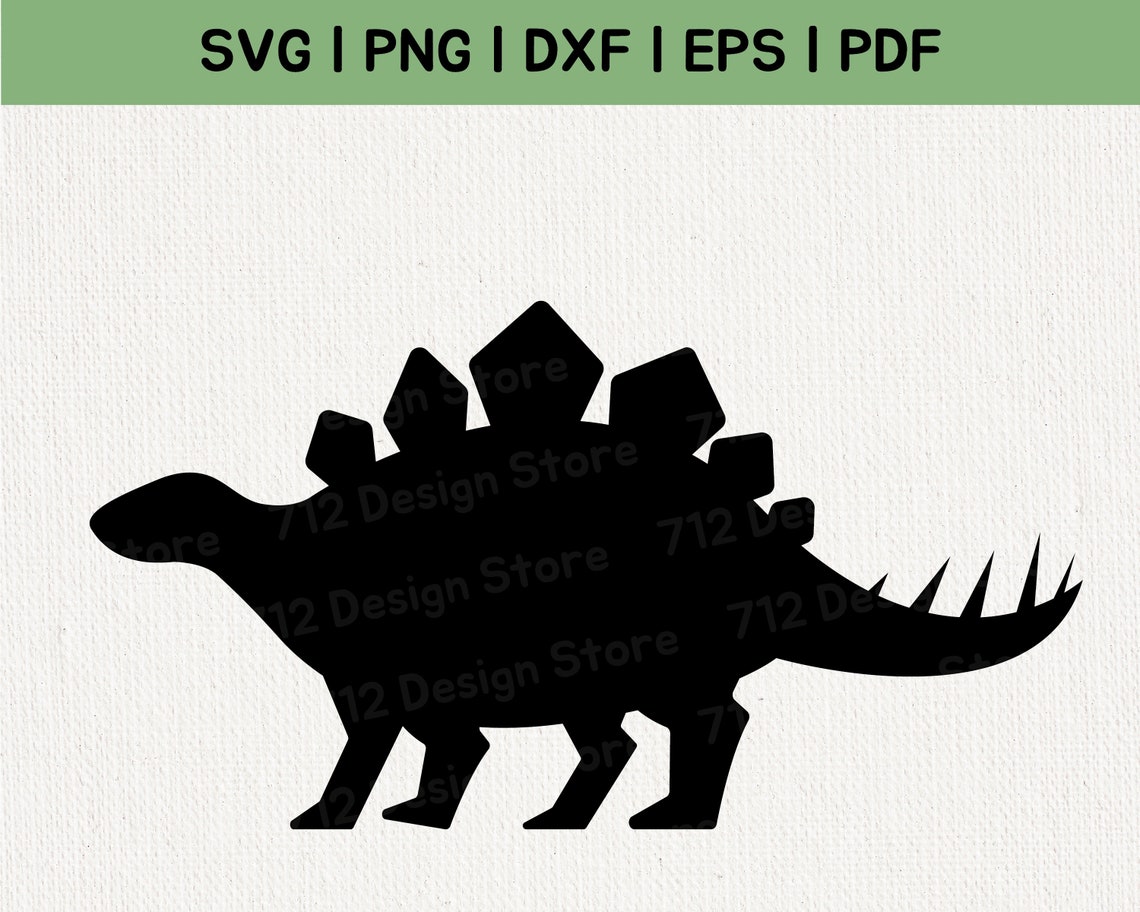 Stegosaurus SVG, Dinosaur SVG Files for Cricut, Dinosaur Clipart, Trex ...
